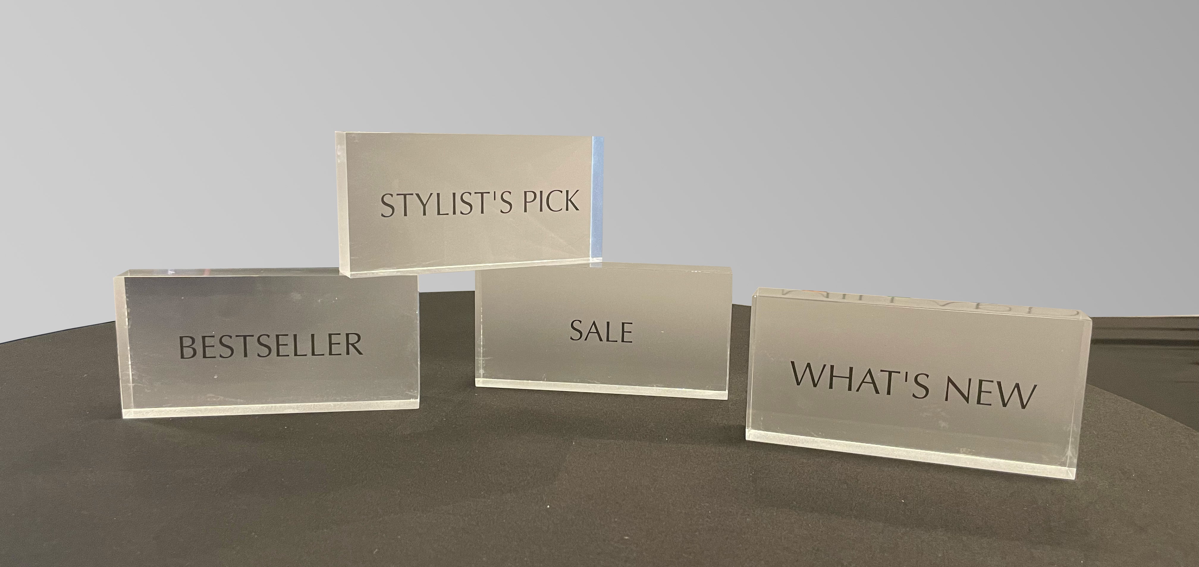 Acrylic Retail Signage